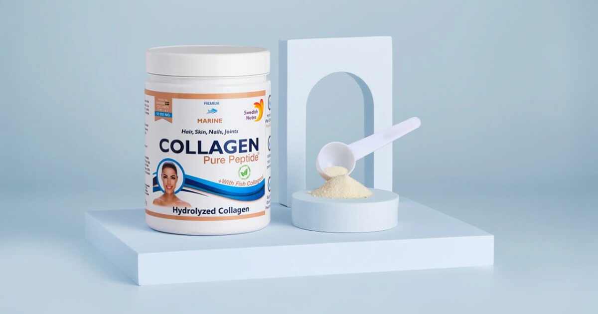 Colagen Hidrolizat Pulbere din Pește 10.000Mg Tip1 și 3 Super Concentrat