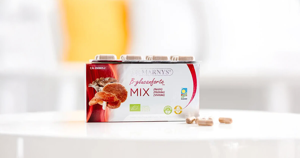 Mix de Ciuperci β-glucanforte: Reishi + Maitake + Shiitake – 30 Capsule